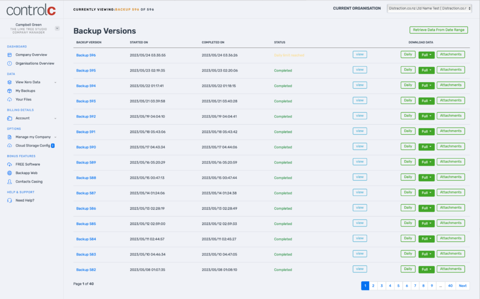 Control-C - Control-C